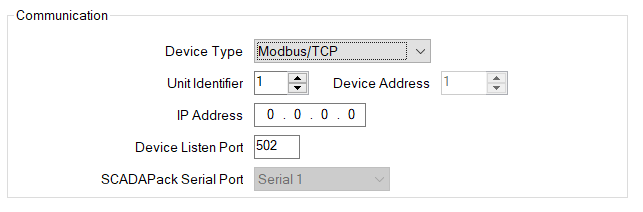 Scadapack X70 Driver Guide Configure Modbus Slave Device Communication Settings Configure A